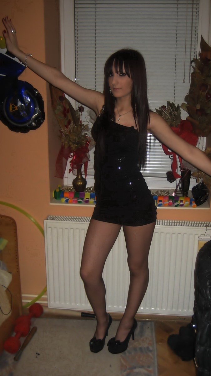 Amateur Pantyhose On Twitter Minidress Heels And Sheer Black Pantyhose