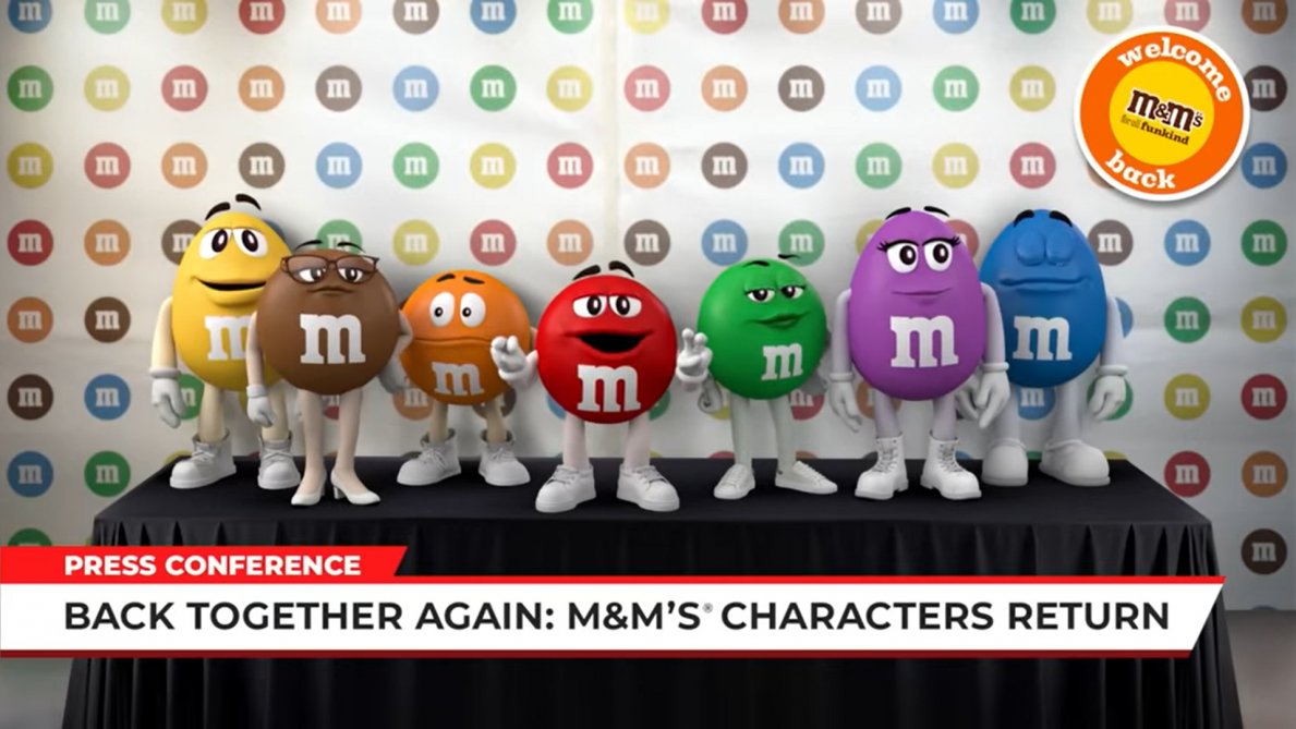 soirmag.be on Twitter: "Les personnages des M&M’s font leur grand retour (vidéo) https://soirmag ...