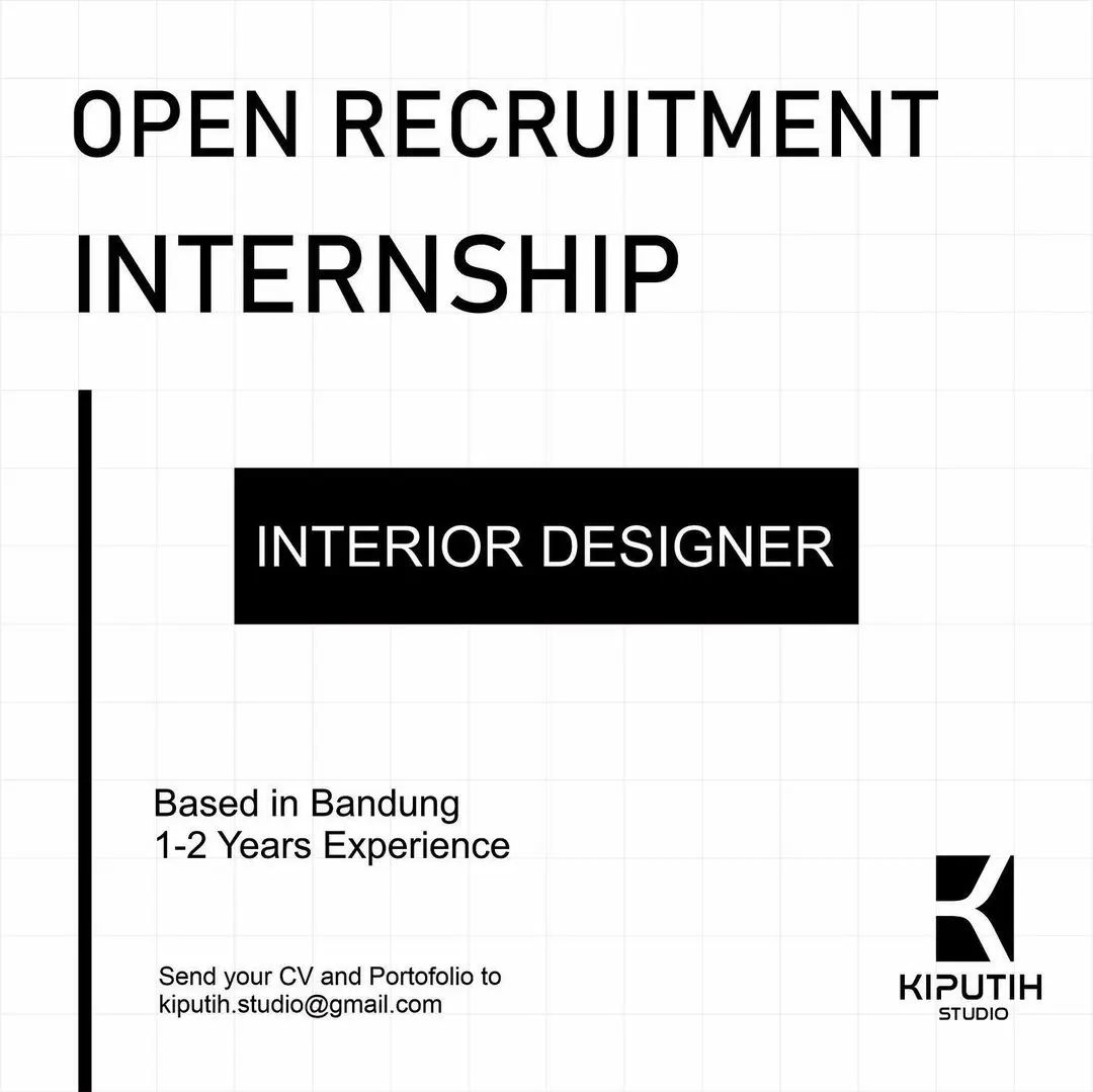 Loker Sipil & Arsitek on Twitter: "Info loker dari Kiputih Studio - Interior Designer Internship"