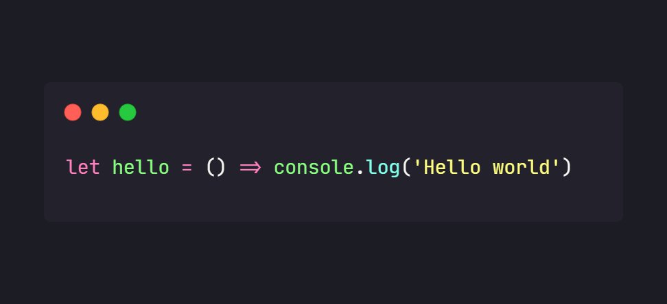 A brief explanation of the JavaScript ES6 Arrow Function: - Thread from ...