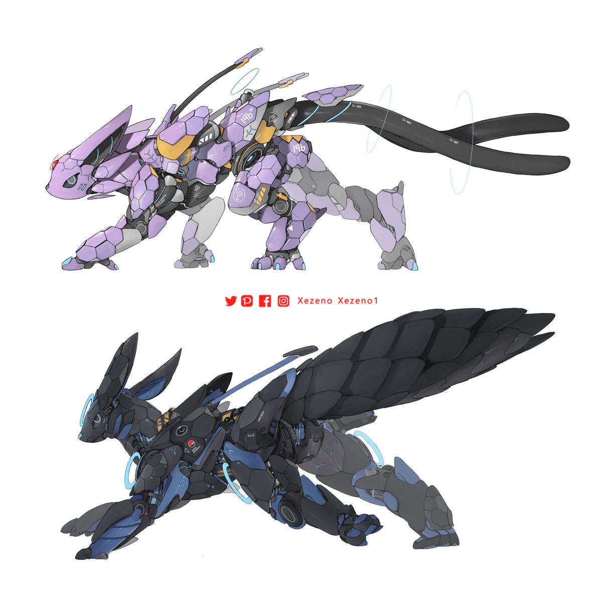「Pokemon x Mecha Eeveelution 」|Marcus Hiiのイラスト