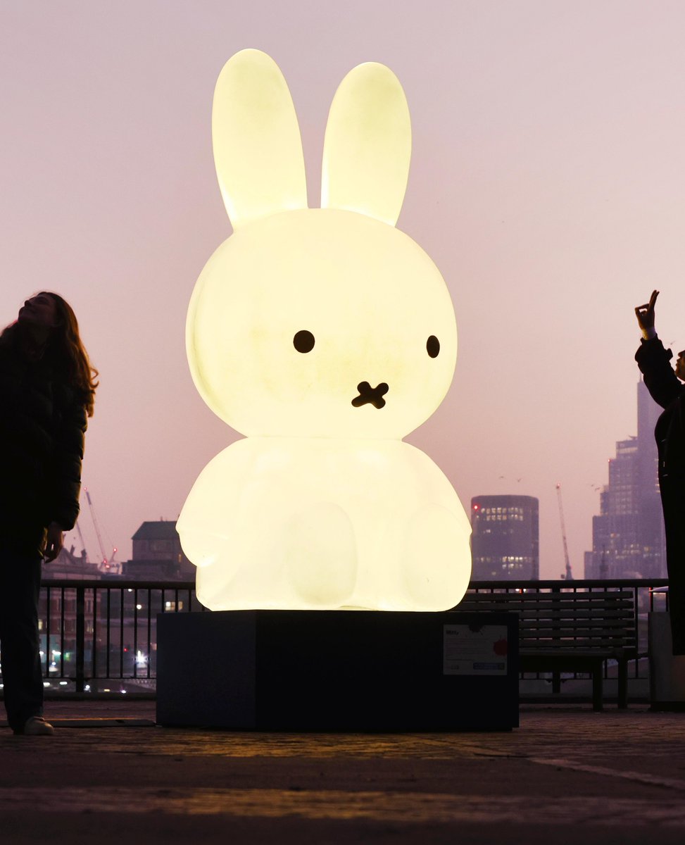 Miffy on Twitter: "This giant Miffy statue is at Observation Point on the South Bank, #London ...