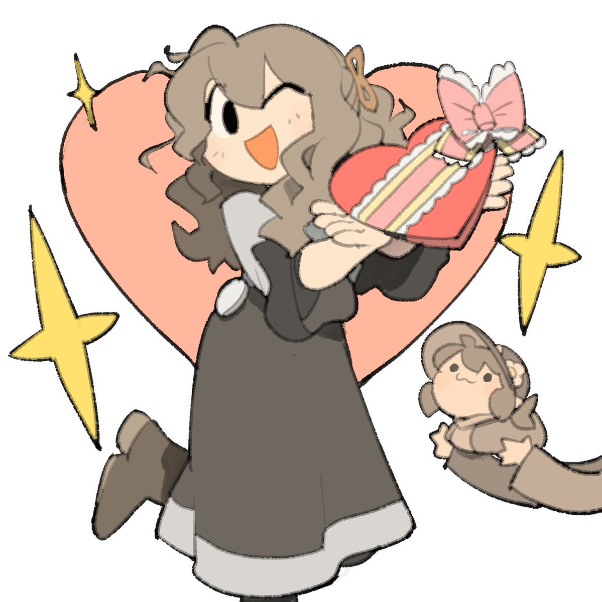 「habby Valentines Day 」 Temmieのイラスト