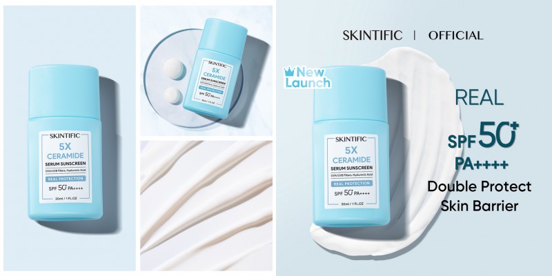 Spill Racun OOTD on Twitter: "[Ready Stock] SKINTIFIC Sunscreen 5X Ceramide Serum Sunscreen ...
