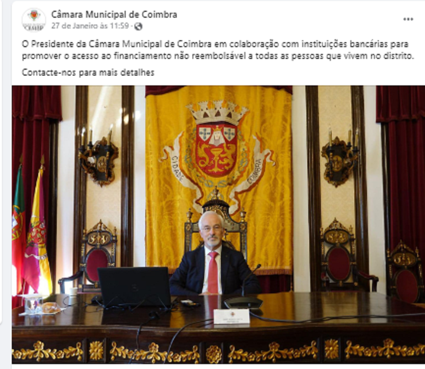 NOTÍCIAS DE COIMBRA on Twitter: "A “Câmara de Coimbra” está a dar dinheiro? Não caia nessa ...