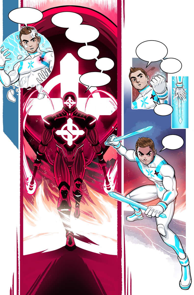 Luciano Vecchio on Twitter: "A composition exercise! I needed to see how my Iceman digital comic ...