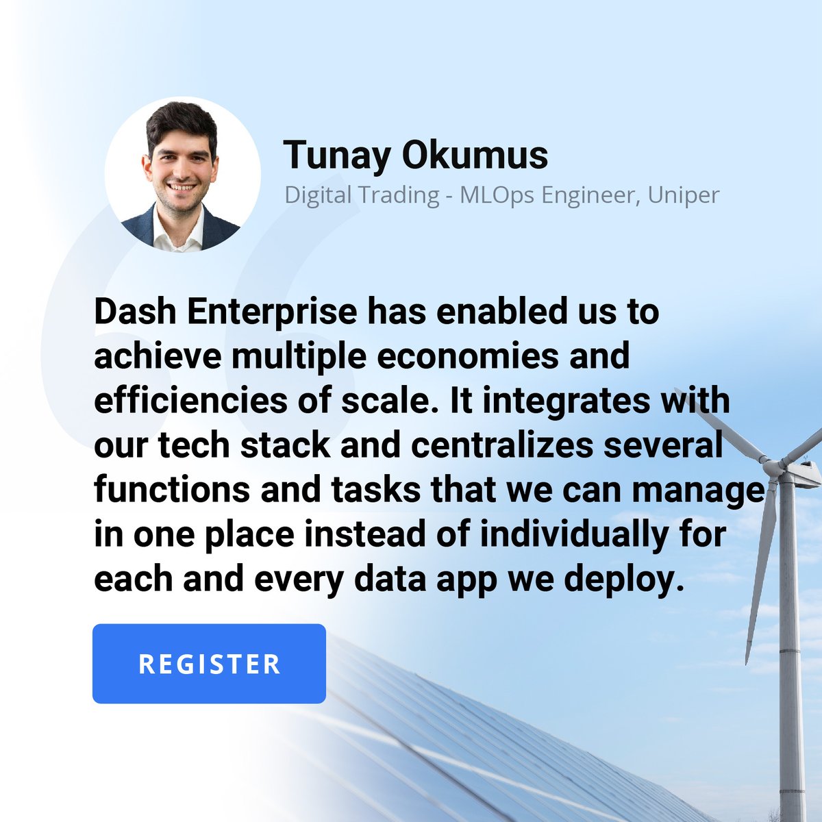 Plotly on Twitter: "Tunay Okumus designs cloud-based ML solutions and data platforms for @uniper ...