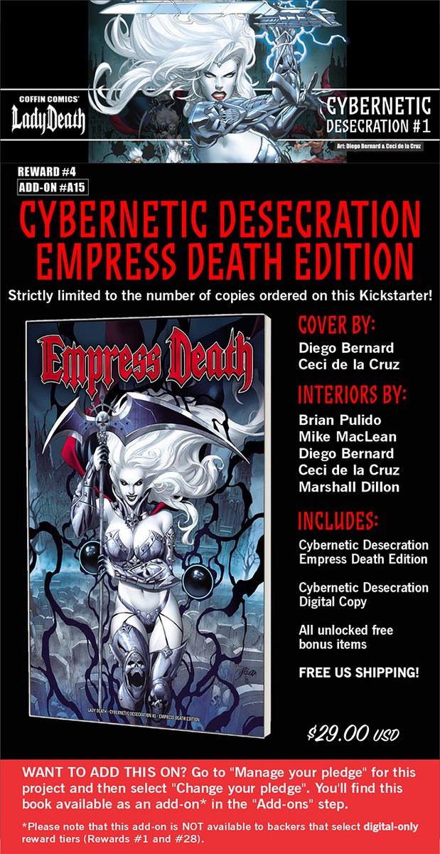 kj2142 on Twitter: "RT @thecoffincomics: Spotlight on: Empress Death Edition - Lady Death ...