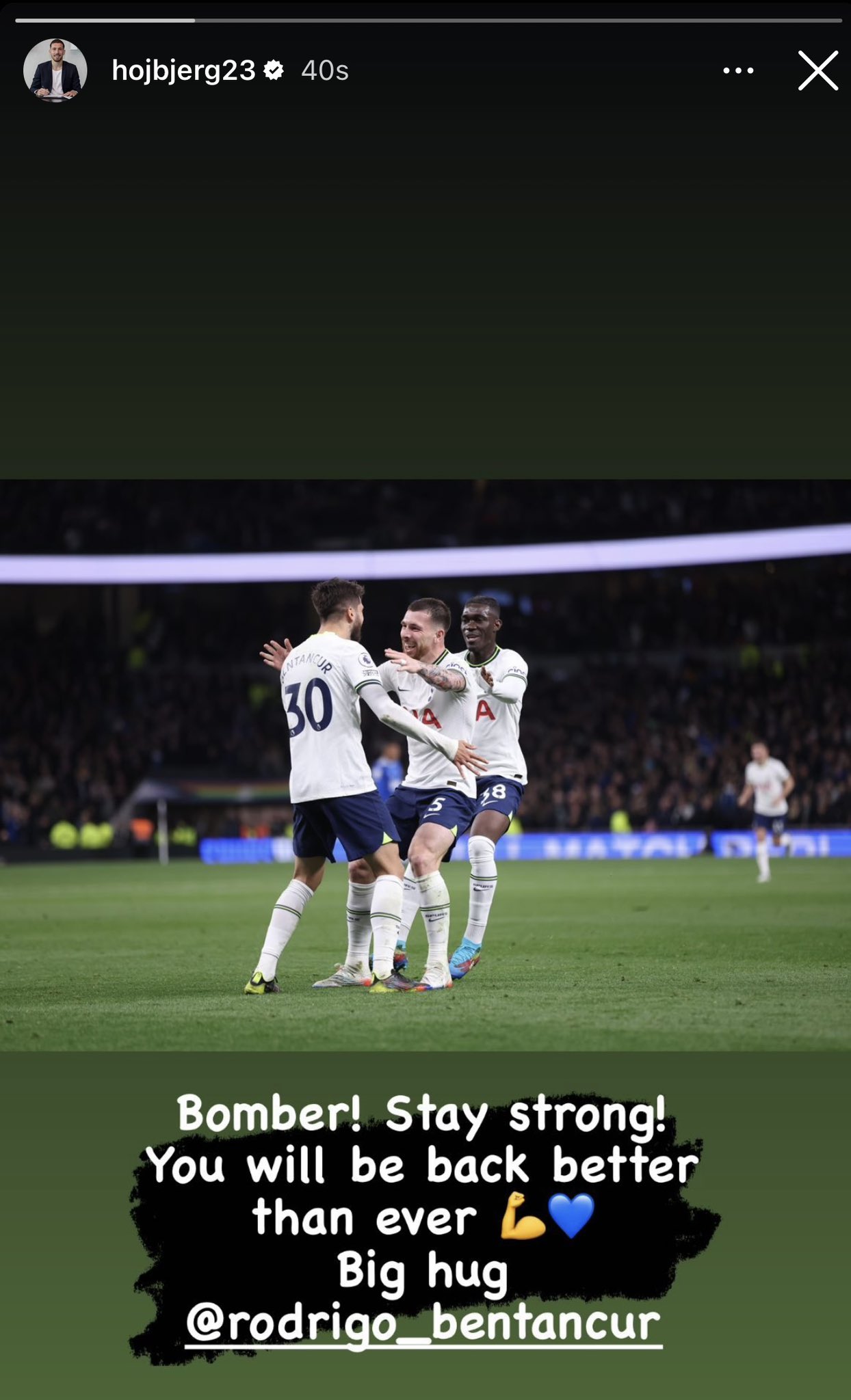 The Spurs Web on Twitter: "Pierre-Emile Hojbjerg’s message of support to his #THFC midfield ...