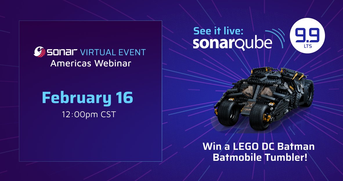 Sonar on Twitter: "@SonarQube Americas Webinar registration 👇 https://t.co/x3iftuY6cx https://t ...