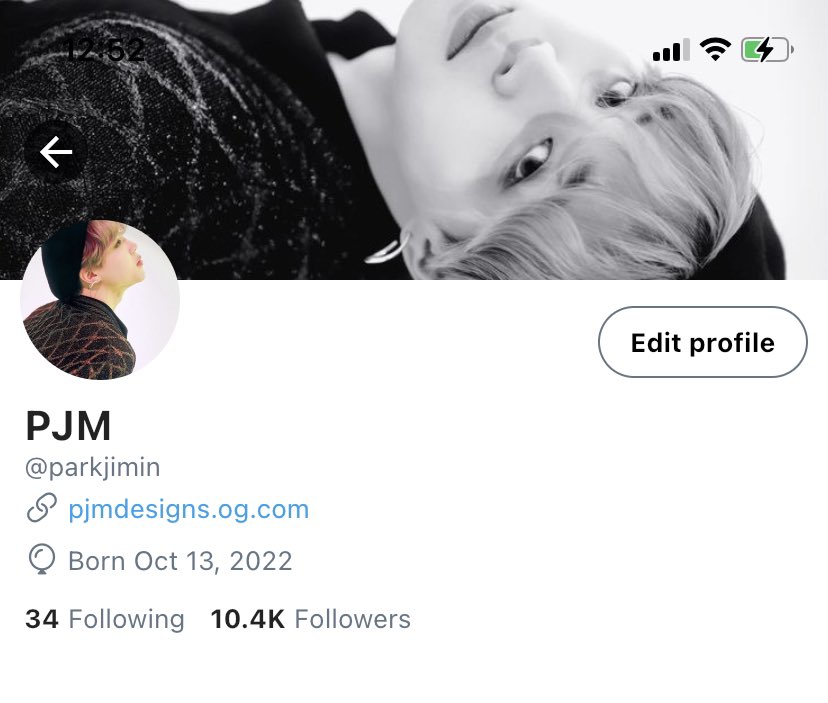 main char. profile ( account ) ___ • Jîmîn • Rookie brand owner ...