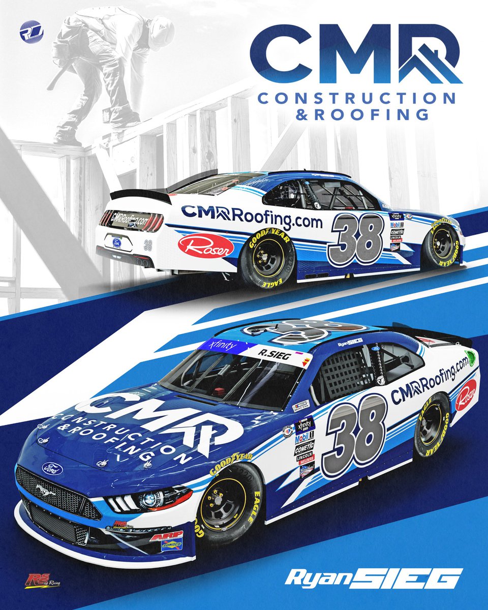 [Ryan Sieg Racing] Ryan Sieg's No. 38 CMR Roofing scheme for Daytona ...
