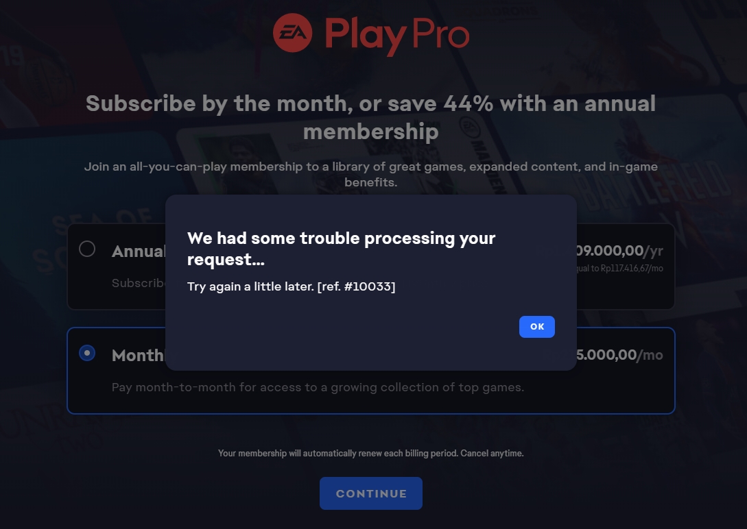 Anepsaurus on Twitter: "@EAPlay i cant pay my subscribtion https://t.co/pOYwivlPfh" / Twitter