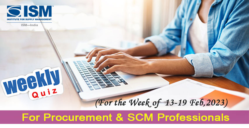 ISM-India on Twitter: "Keep Your Brain Sharp With ISM-INDIA's Weekly SCM Quiz! Quiz link: https ...