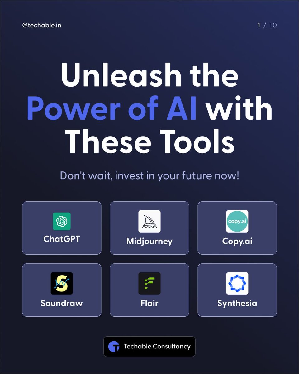 Unleash the Power of AI with These Tools: - Thread from Mind Wisdom ...