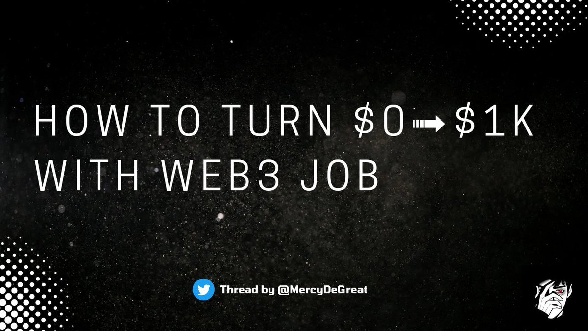 From the beginning, Web3 Jobs has really been amazing and helpful. You can make more than to $1k ...