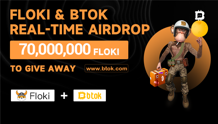 Btok1024.ETH on Twitter: "🥳🥳 #FLOKI & #BTOK REAL-TIME #AIRDROPS🌟🌟 @RealFlokiInu @Btok_official ...