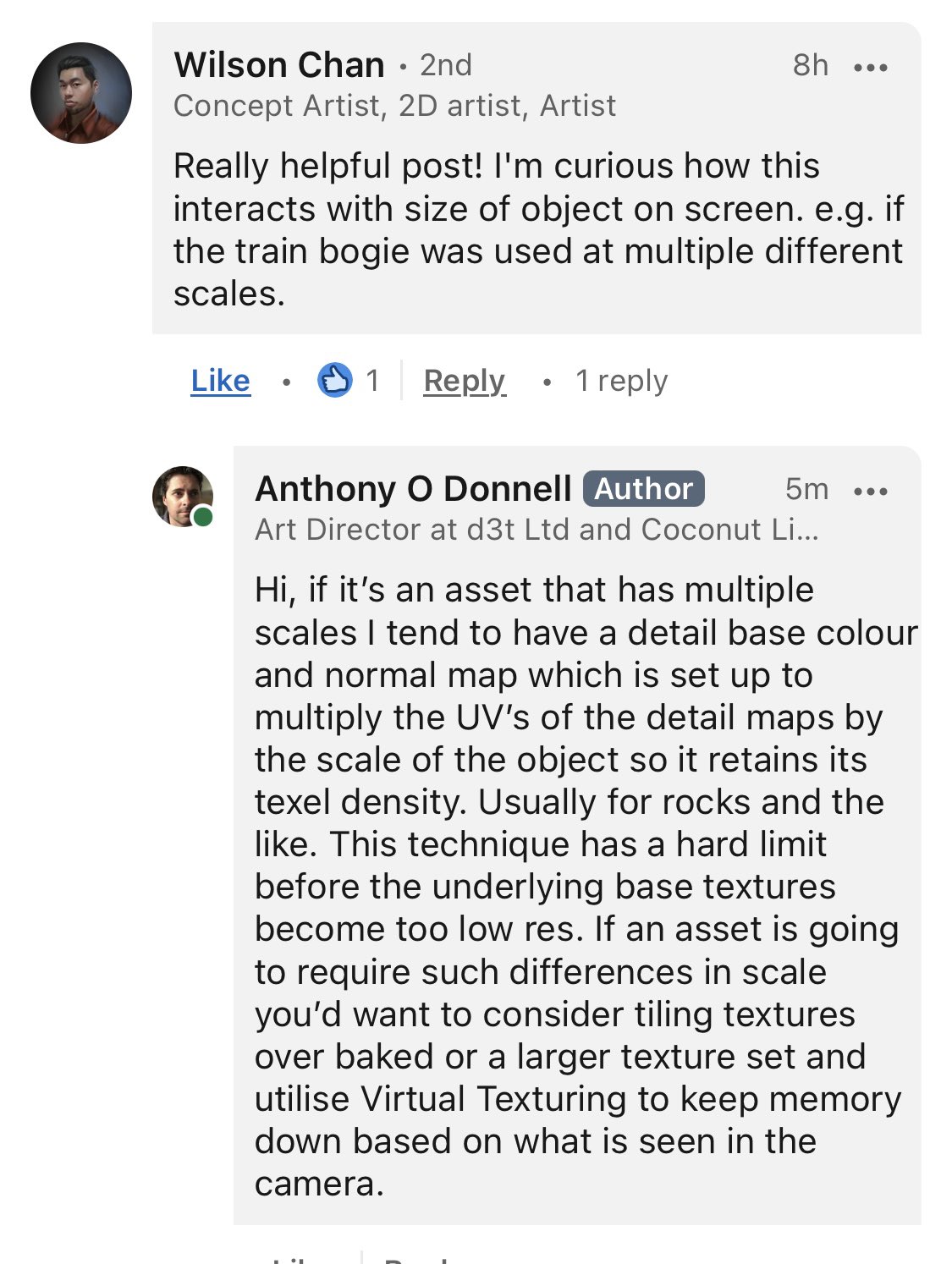 Anthony O Donnell on Twitter: "Got asked a good question by Wilson Chan. TLDR is how does texel ...