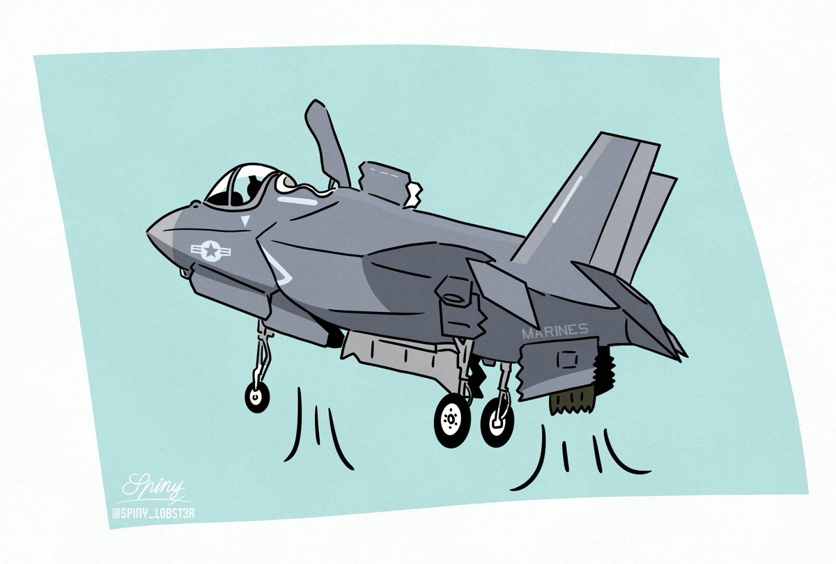 「その辺でぴょんぴょんしてるF-35B欲しい 」| ️Spiny ️のイラスト