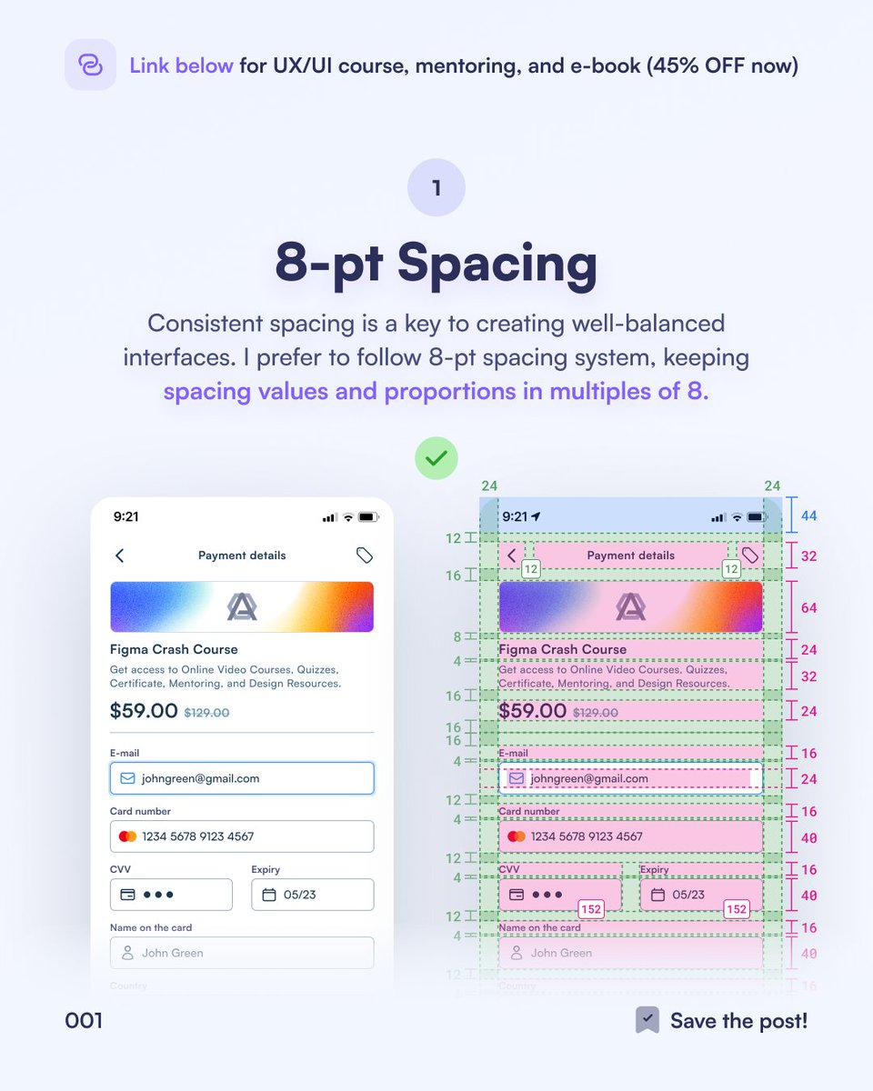 You should follow several rules to achieve a clean and smooth UI design ...