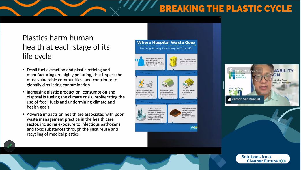 Climate Tracker on Twitter: "HCWH SEA's San Pascual talks about the ...