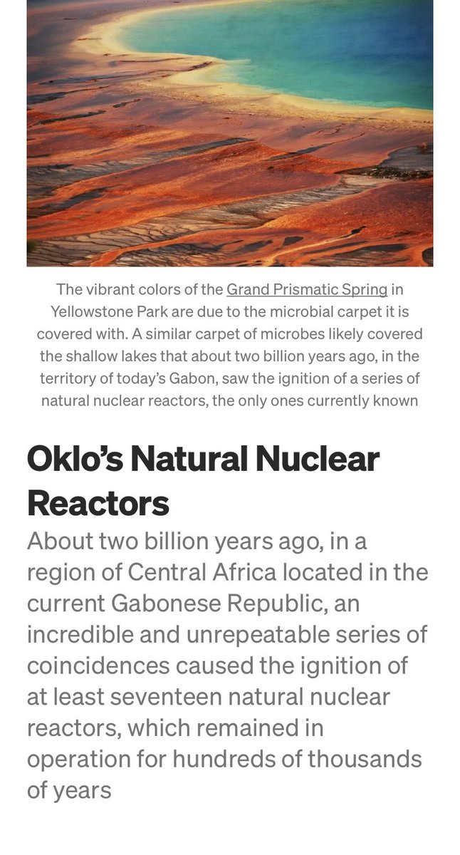 In 1972, they discovered in Gabon, Africa, the world’s only known ...