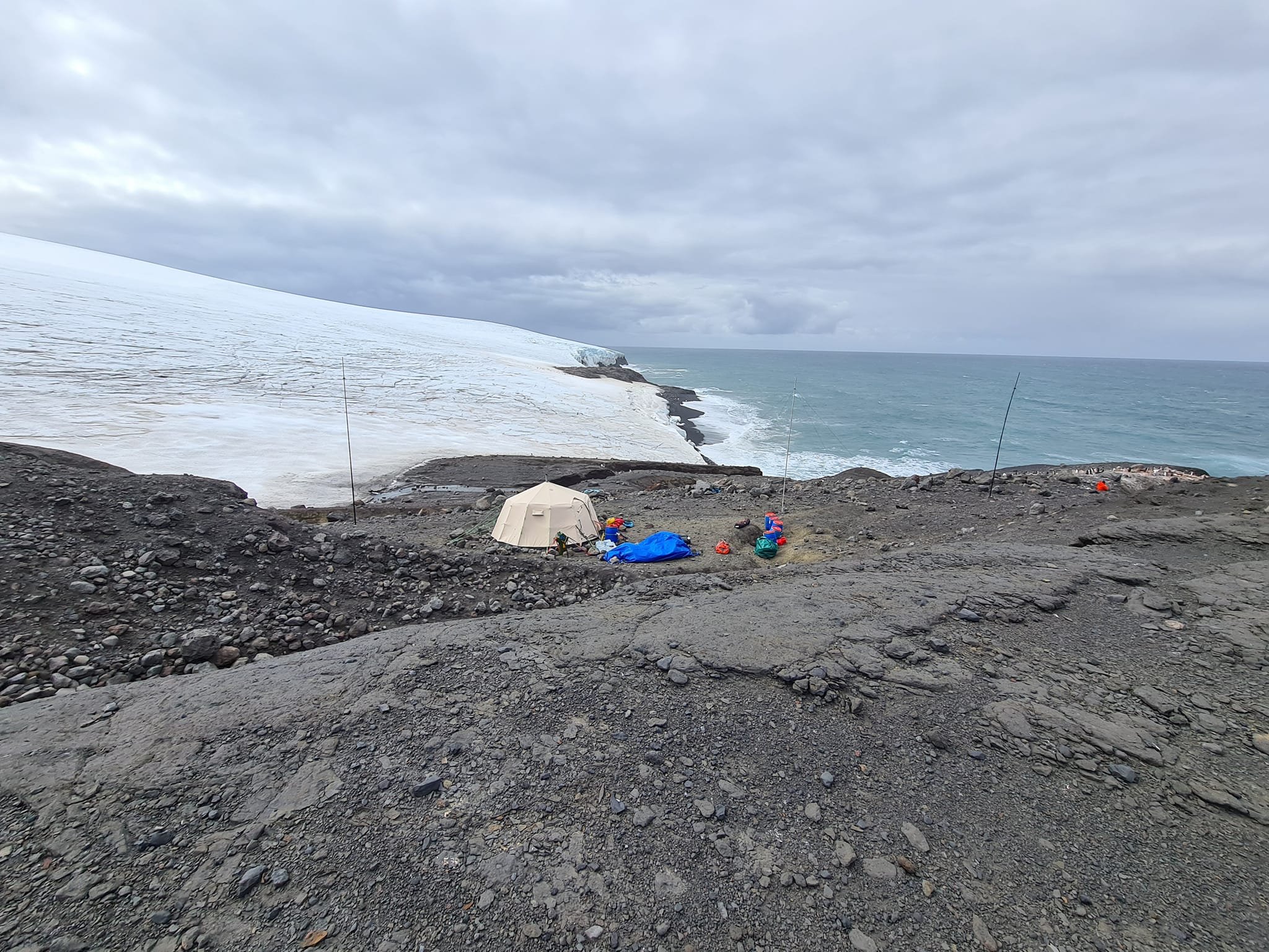 DX World.net on Twitter: "First pictures of 3Y0J activity from Cape Fie, Bouvet published by Ken ...