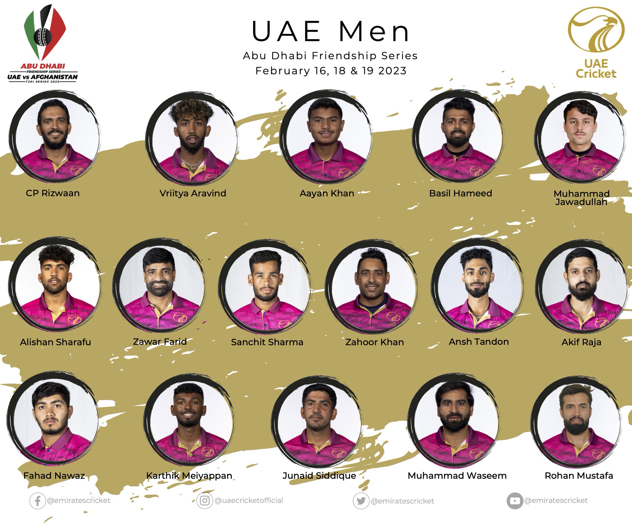 UAE Cricket Official On Twitter SQUAD ALERT Here They Are It uae-cricket-official-on-twitter-squad-alert-here-they-are-it