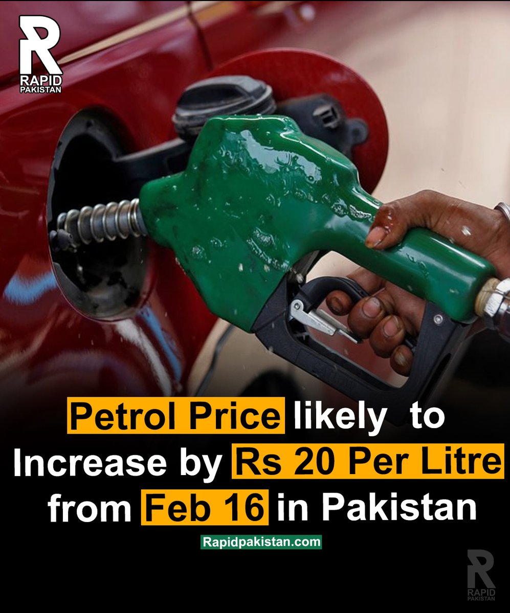 Rapid Pakistan on Twitter: "Govt is likely to jack up the prices of petroleum up to Rs20 per ...