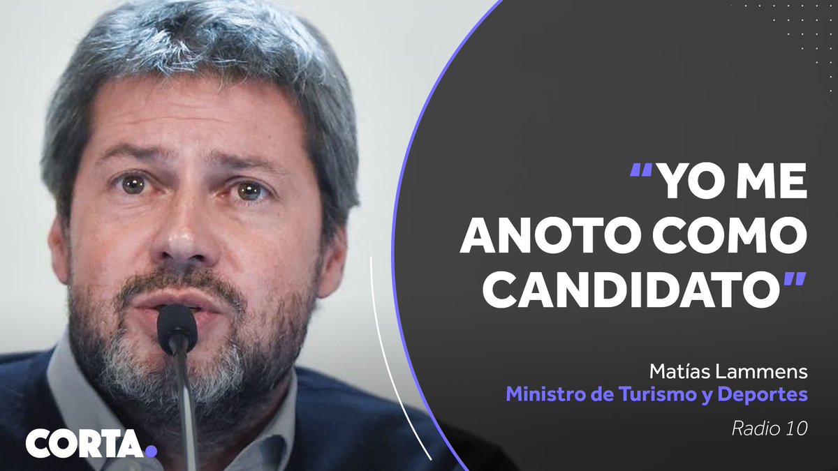 Corta 🏆 On Twitter Matías Lammens Anunció Que Será Precandidato A