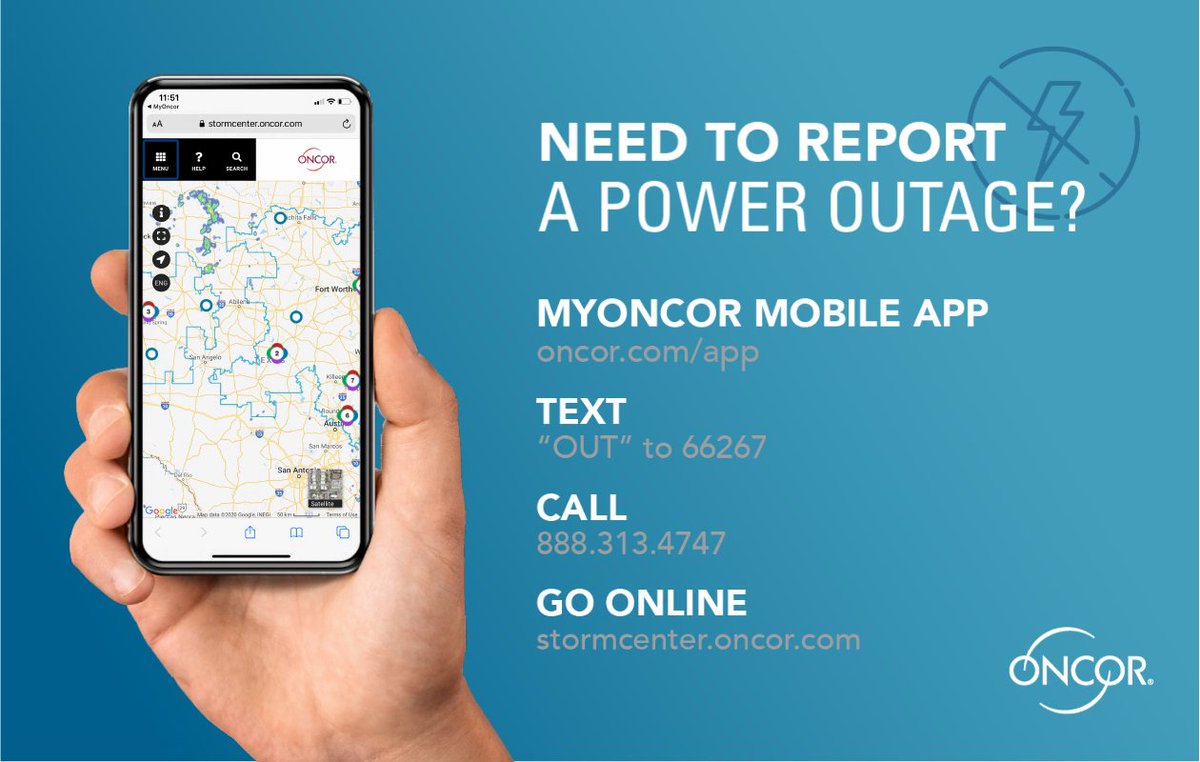 Oncor On Twitter Damaging 50 Mph Winds Rain Storms Will Continue