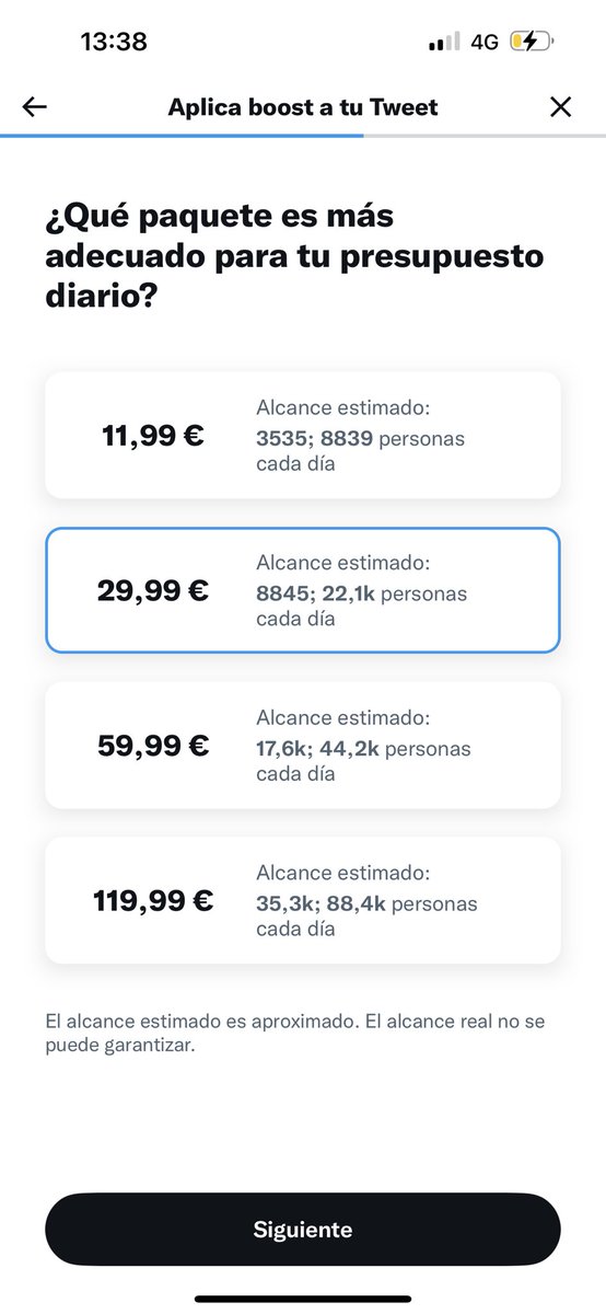 Lluna Clark on Twitter: "Aparece debajo de tus tweets un cartel de aplicar boost. Y si le das ...