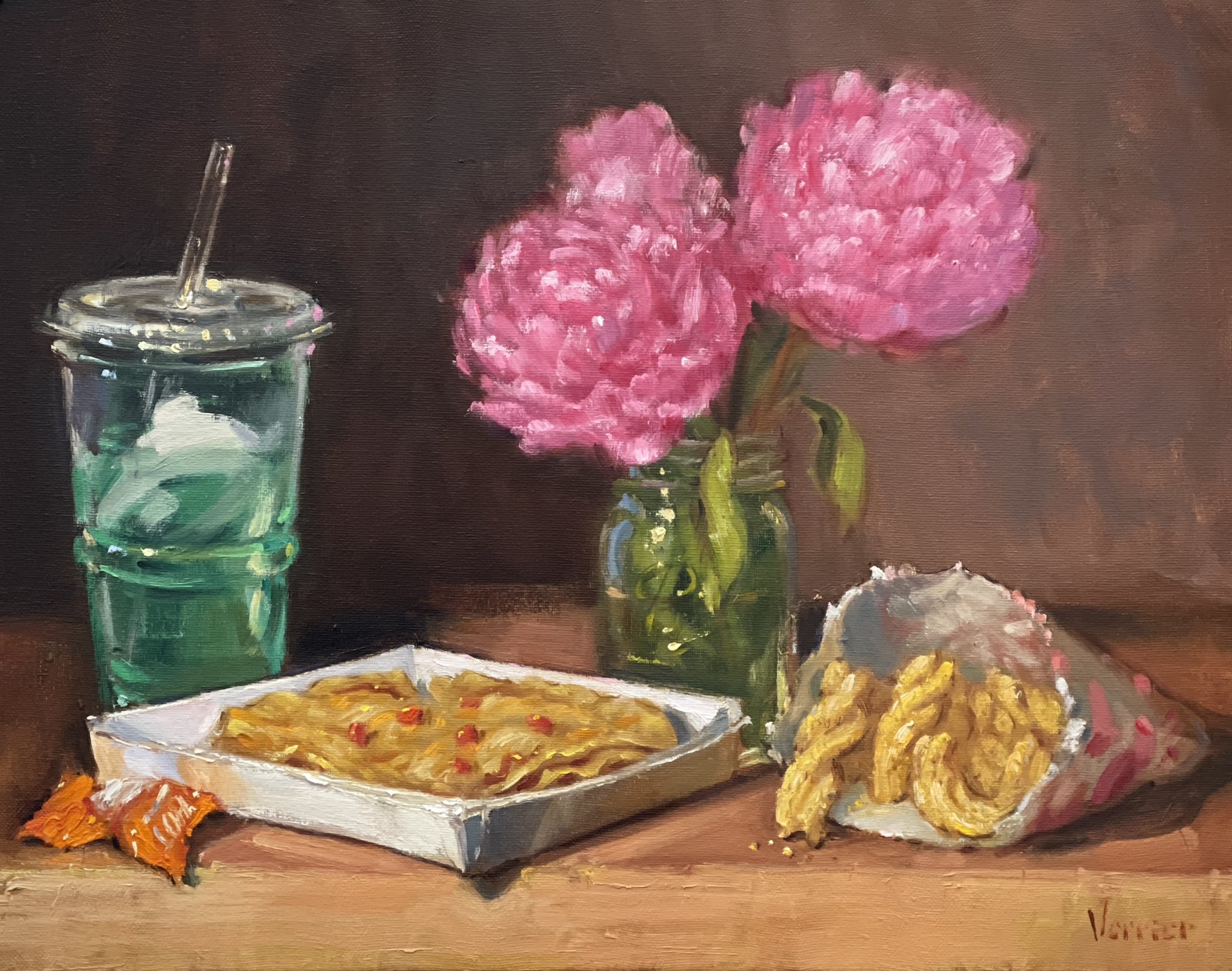 Noah Verrier on Twitter: "My oil painting of the Taco Bell Mexican Pizza https://t.co/tU0C2JpcR3 ...