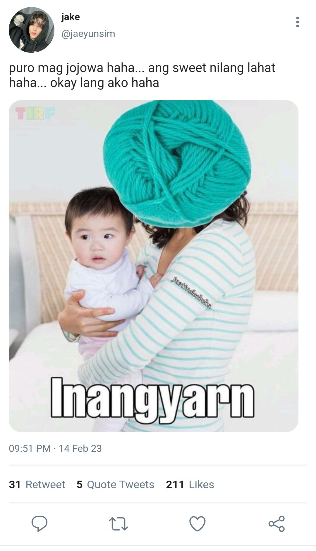 eli on Twitter: "— a #heejake few-tweets au. are you willing to spend your valentine's with your ...