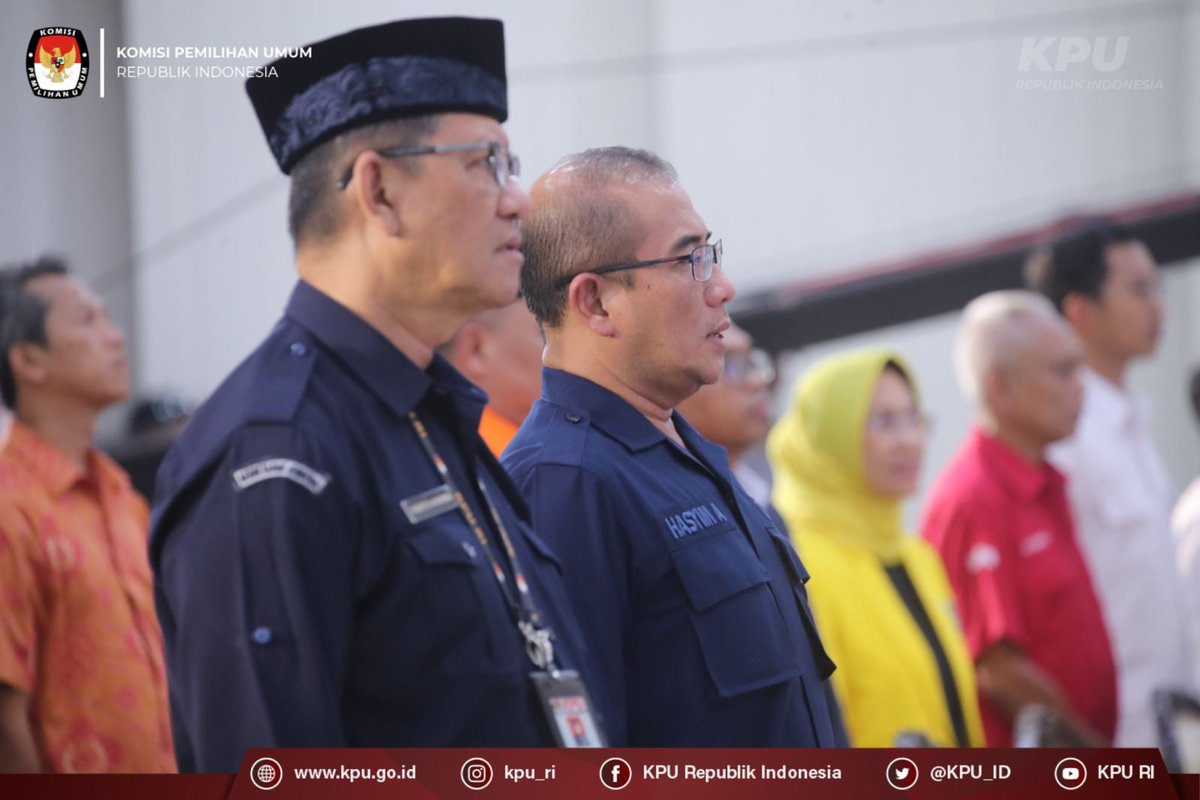 KPU RI on Twitter: "#TemanPemilih, Ketua KPU Hasyim Asy’ari memimpin “Peluncuran Kirab Pemilu ...