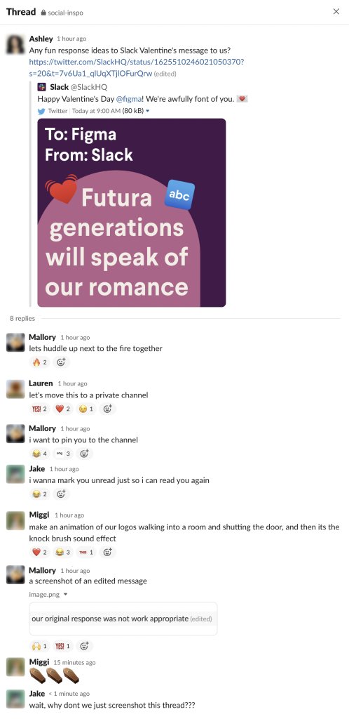 Figma on Twitter: "@SlackHQ Happy Valentine's Day @SlackHQ! You are irreplaceable ️🤩 https://t ...