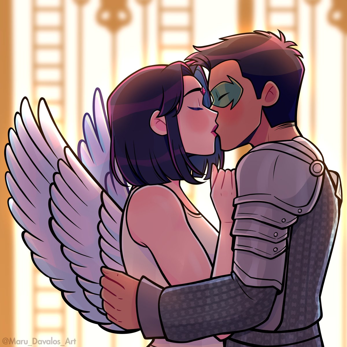 Maru Davalos Commissions Open On Twitter Kissing 5 5 Damian Wayne And