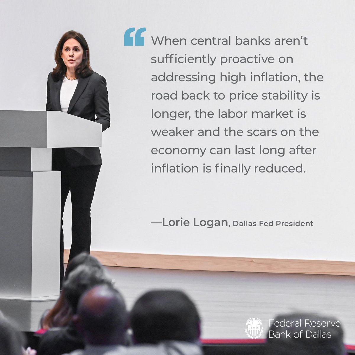 In a speech delivered at PVAMU, Dallas Fed President Lorie Logan ... In a speech delivered at PVAMU, Dallas Fed President Lorie Logan ...