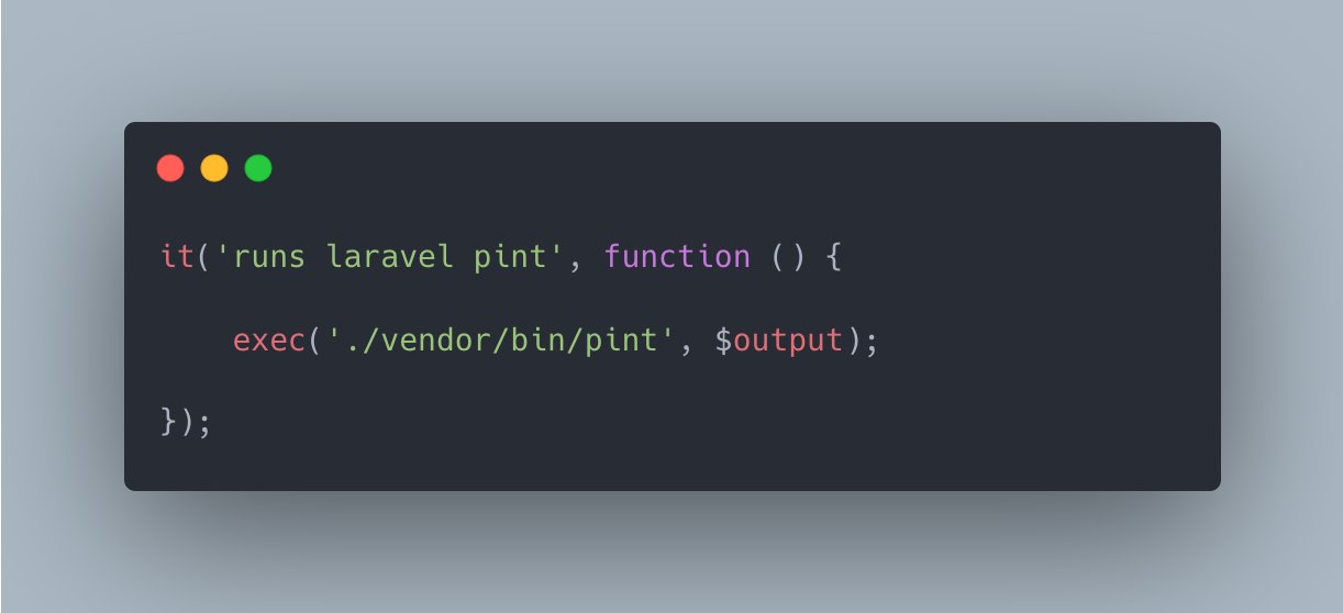 Kevin McKee on Twitter: "So I want to @phpstorm to run @laravelphp Pint before any commit, but ...