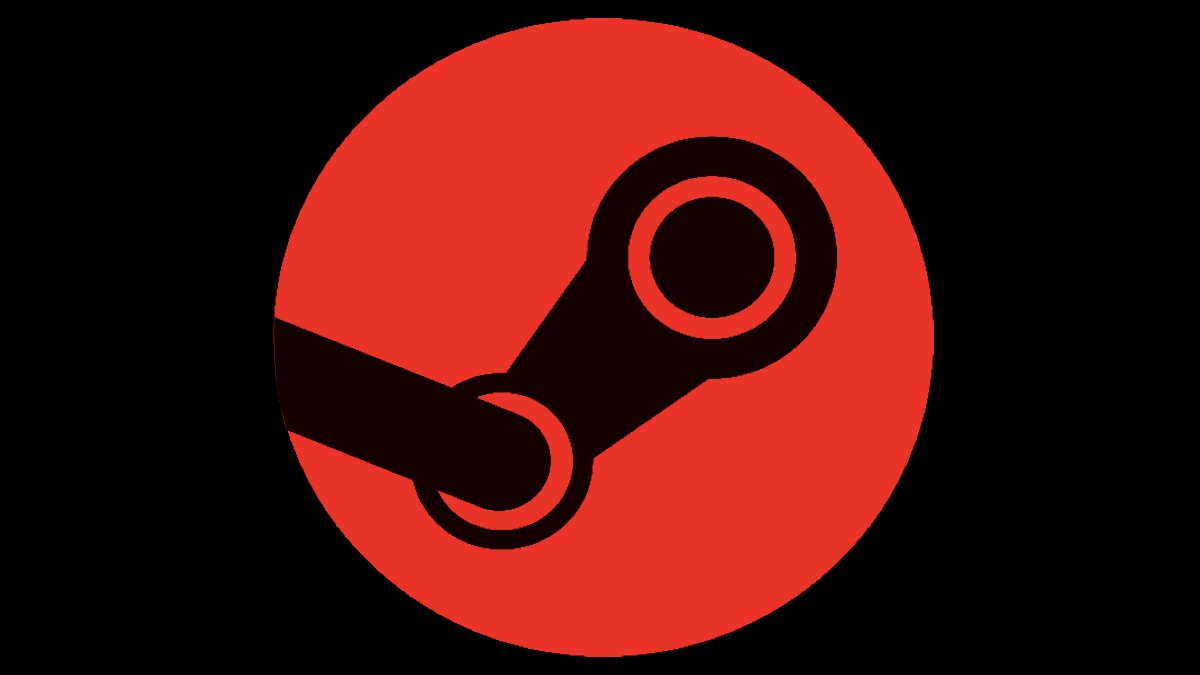 Circular Red Steam Icon