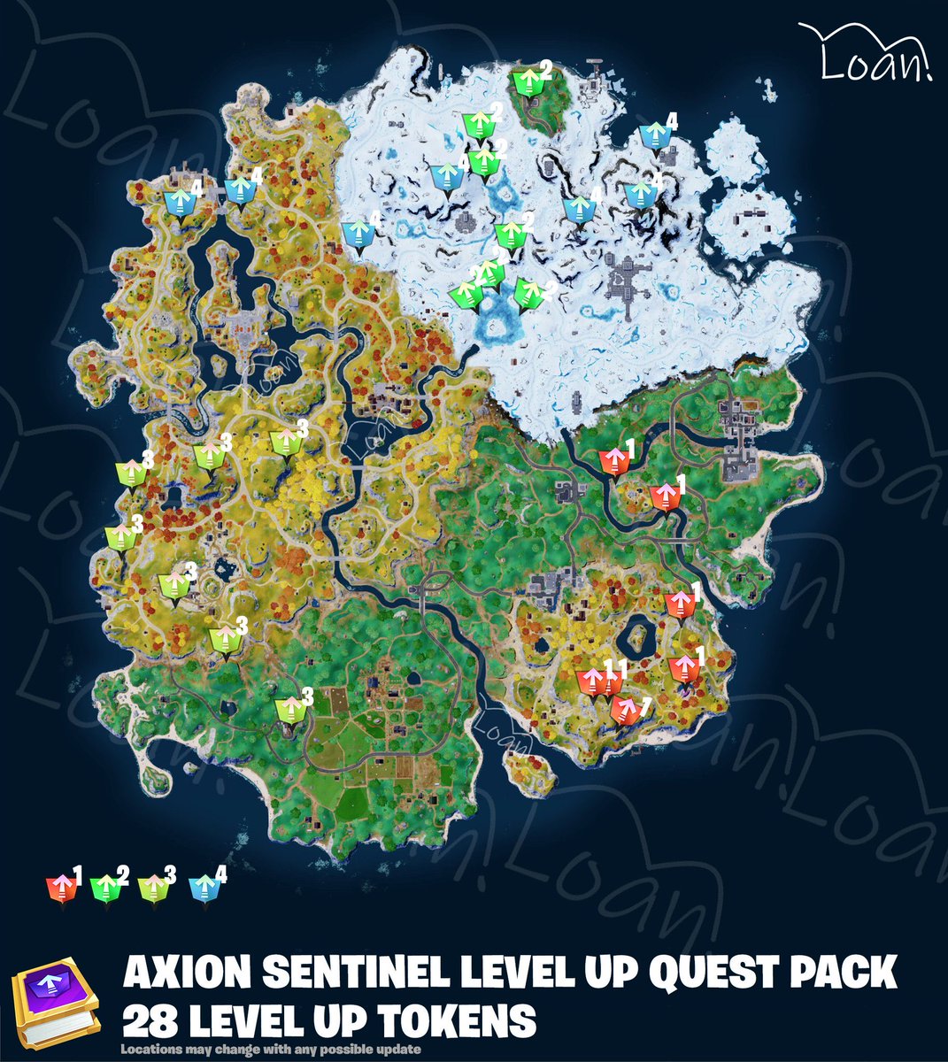 Fortniteleaaker On Twitter Localizaciones De Todas Las Fichas De