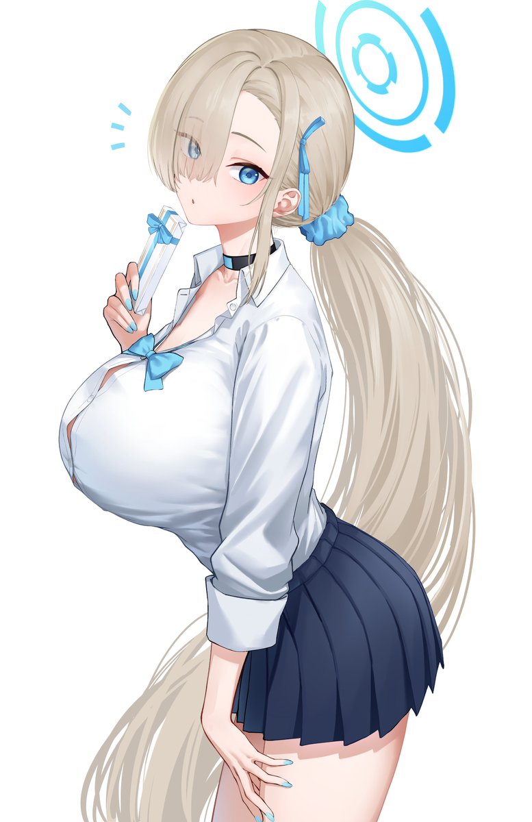 アスナ(ブルアカ) 「「あ、見つけた」#ブルアカ 」|Onuj2$のイラスト