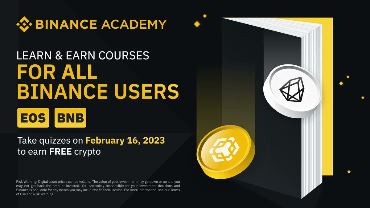 #Binance Learn & Earn is back! All verified users can now study the ...