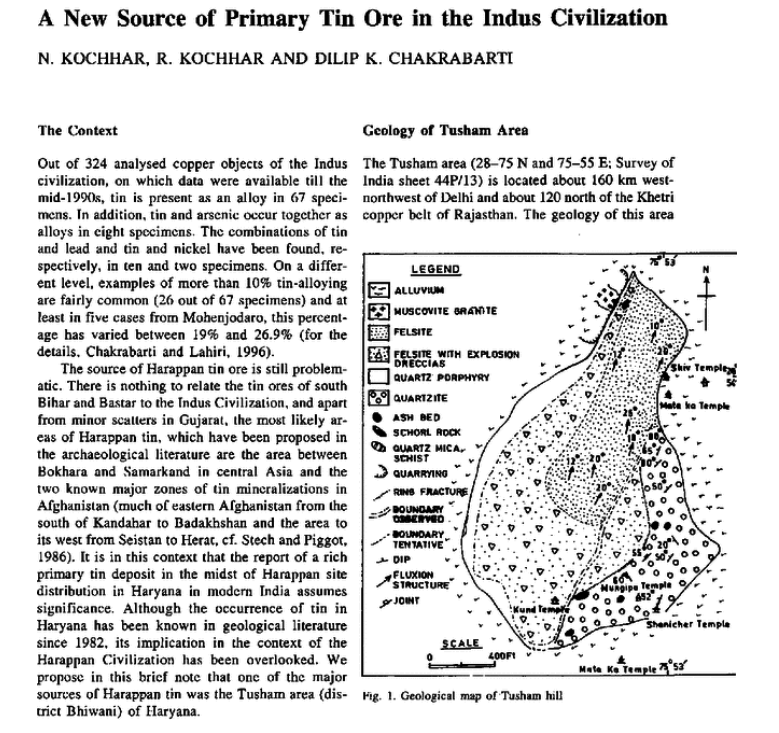 How archaeo evidence and metallurgical termini-technici of the Bronze ...