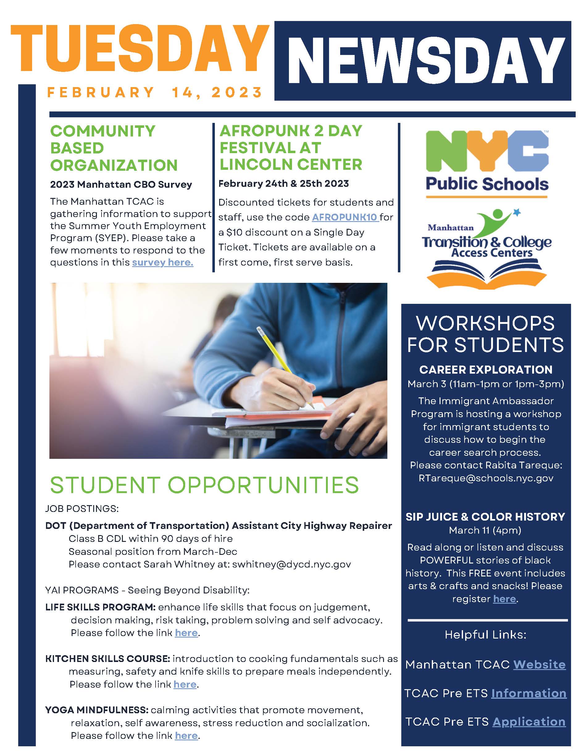 D75 Citywide Programs (@D75Office) / Twitter