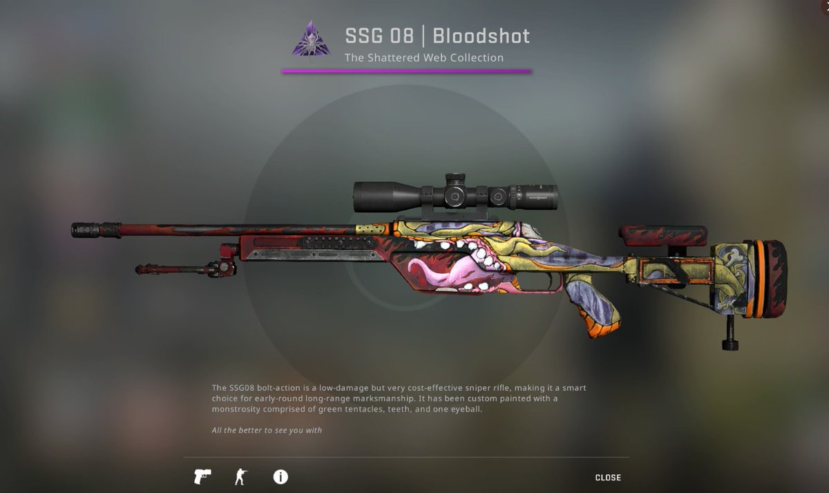 Asylum CSGO on Twitter: "🎁Exclusive twitter Csgo Giveaway #CSGOGiveaway🎁 💥SSG 08 | Bloodshot $10 ...