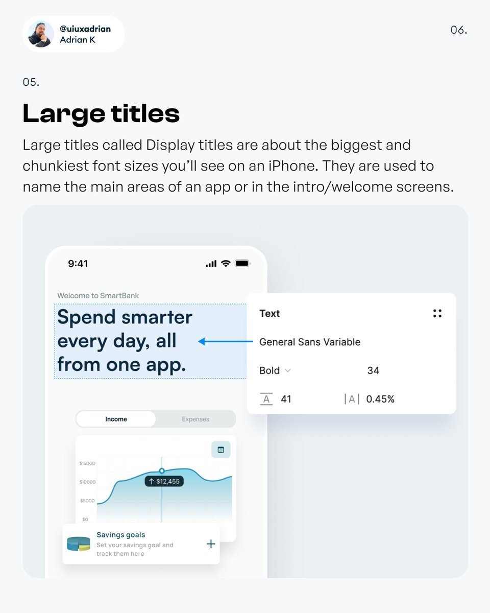 How to master Font Sizes in UI 👨‍🎨 - Thread from UI Adrian @uiuxadrian - Rattibha