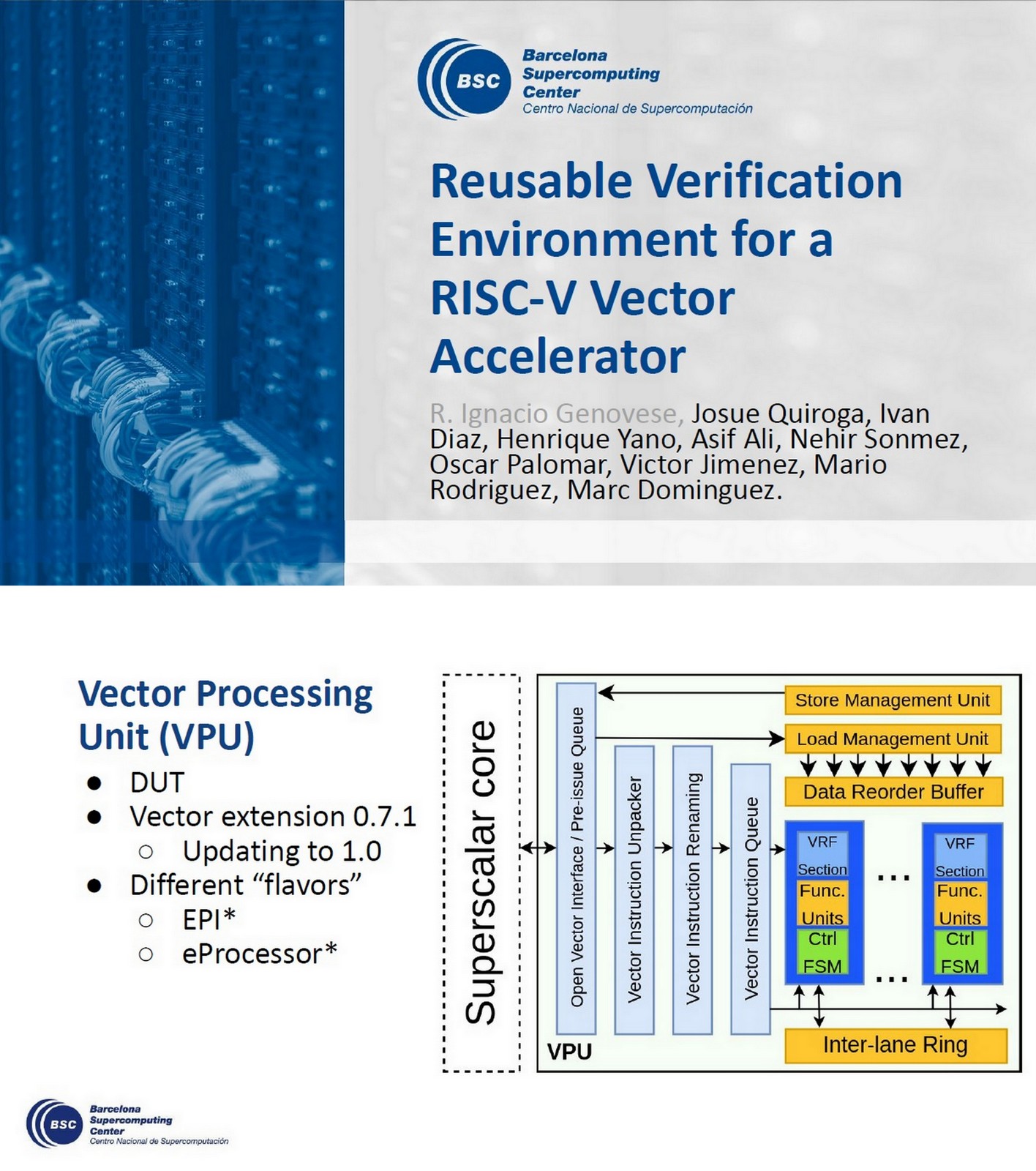 OGAWA, Tadashi on Twitter: "=> "Reusable Verification Environment for a #RISCV Vector ...