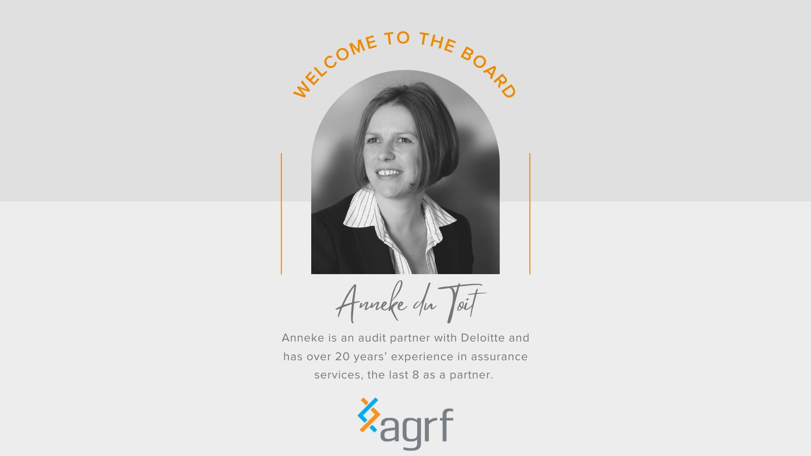 AGRF on Twitter: "A warm welcome to the AGRF board... Anneke Du Toit. Anneke has an in-depth ...