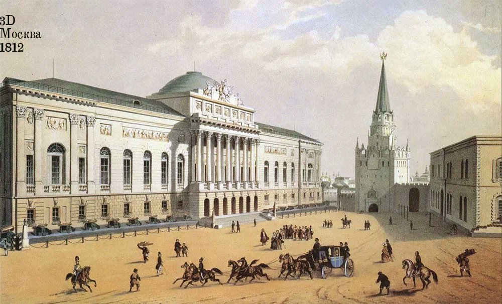 Architecture News on Twitter: "Old armory in the Kremlin - Moscow 1812 https://dzen.ru/a ...